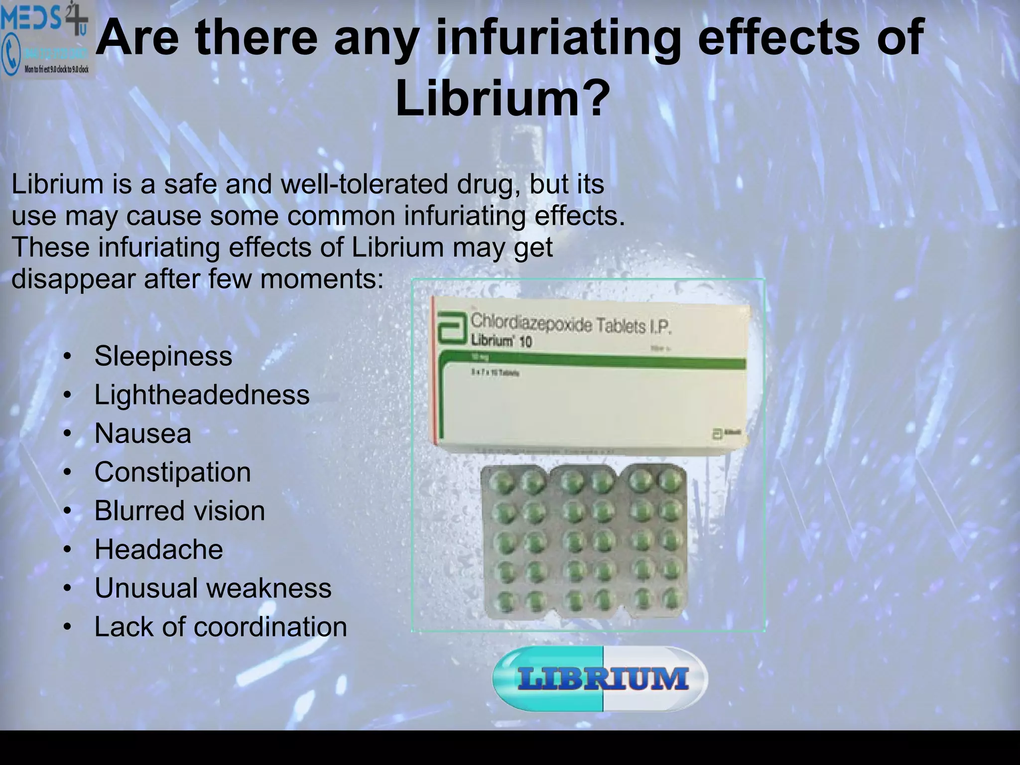 Librium to Calm Down Your Over Worried Mind
