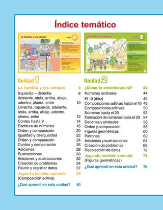 Matemática 1º Primaria | PDF