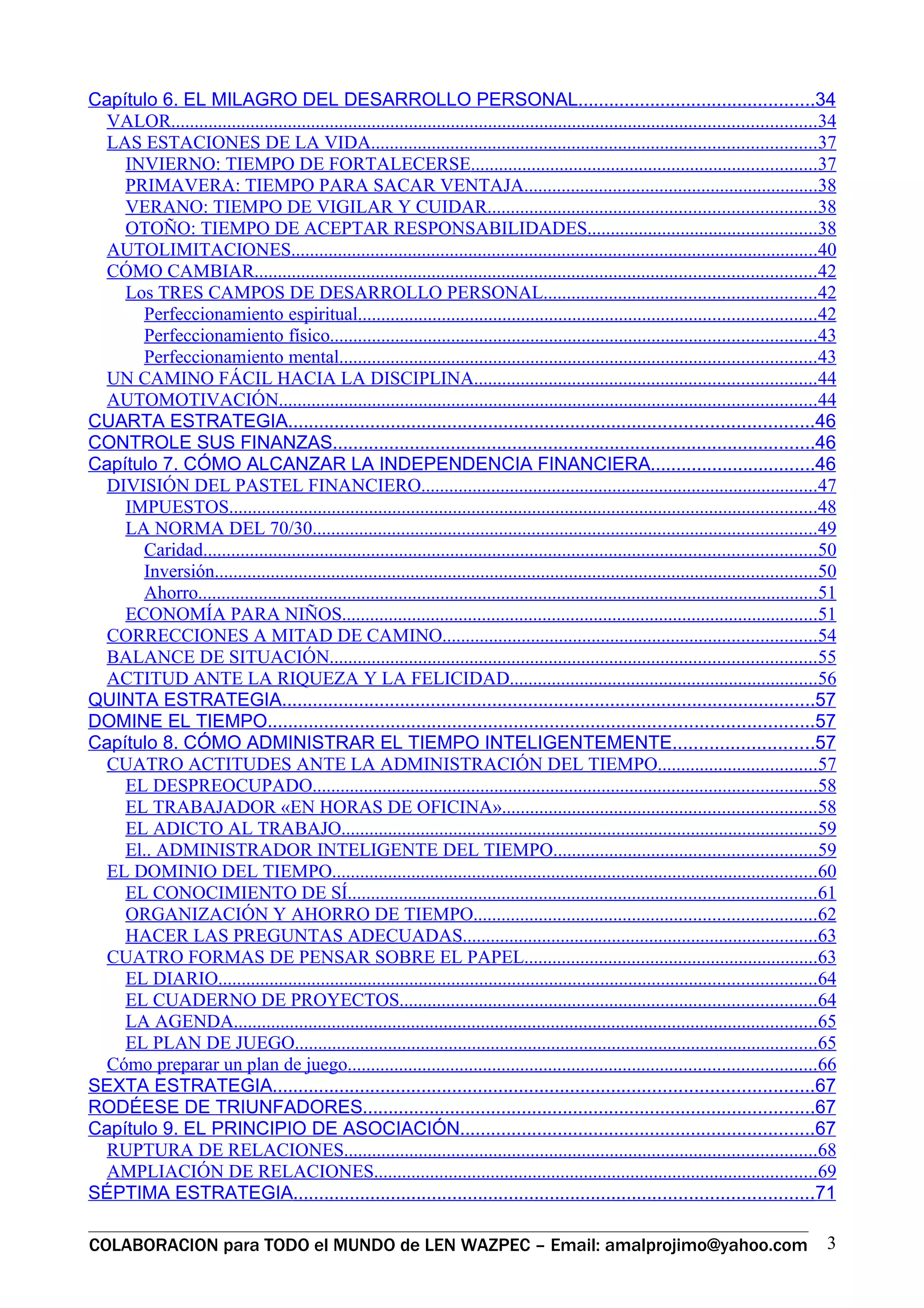Libro 7 Estrategias Para Alcanzar Riqueza Y Felicidad Por Jim Rohn | DOC