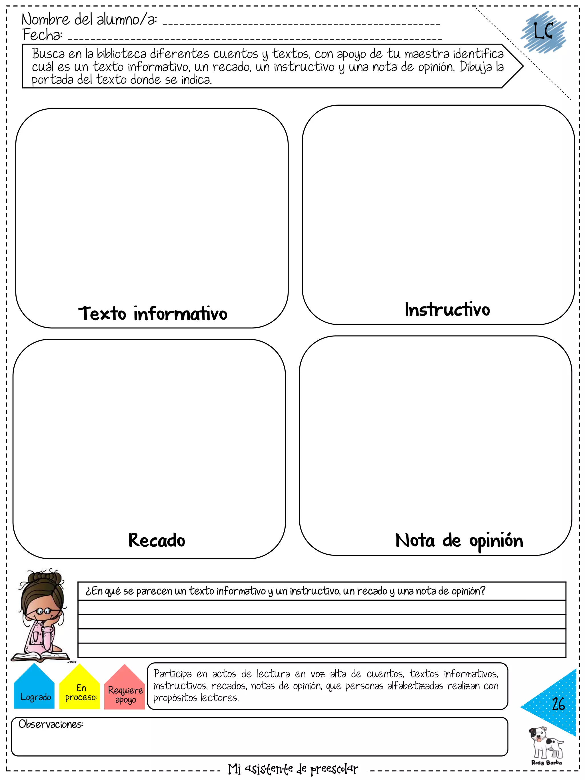 Libro de actividades para preescolar | PDF