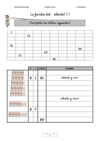 Libro de numeracion abn (para primero de primaria) | PDF