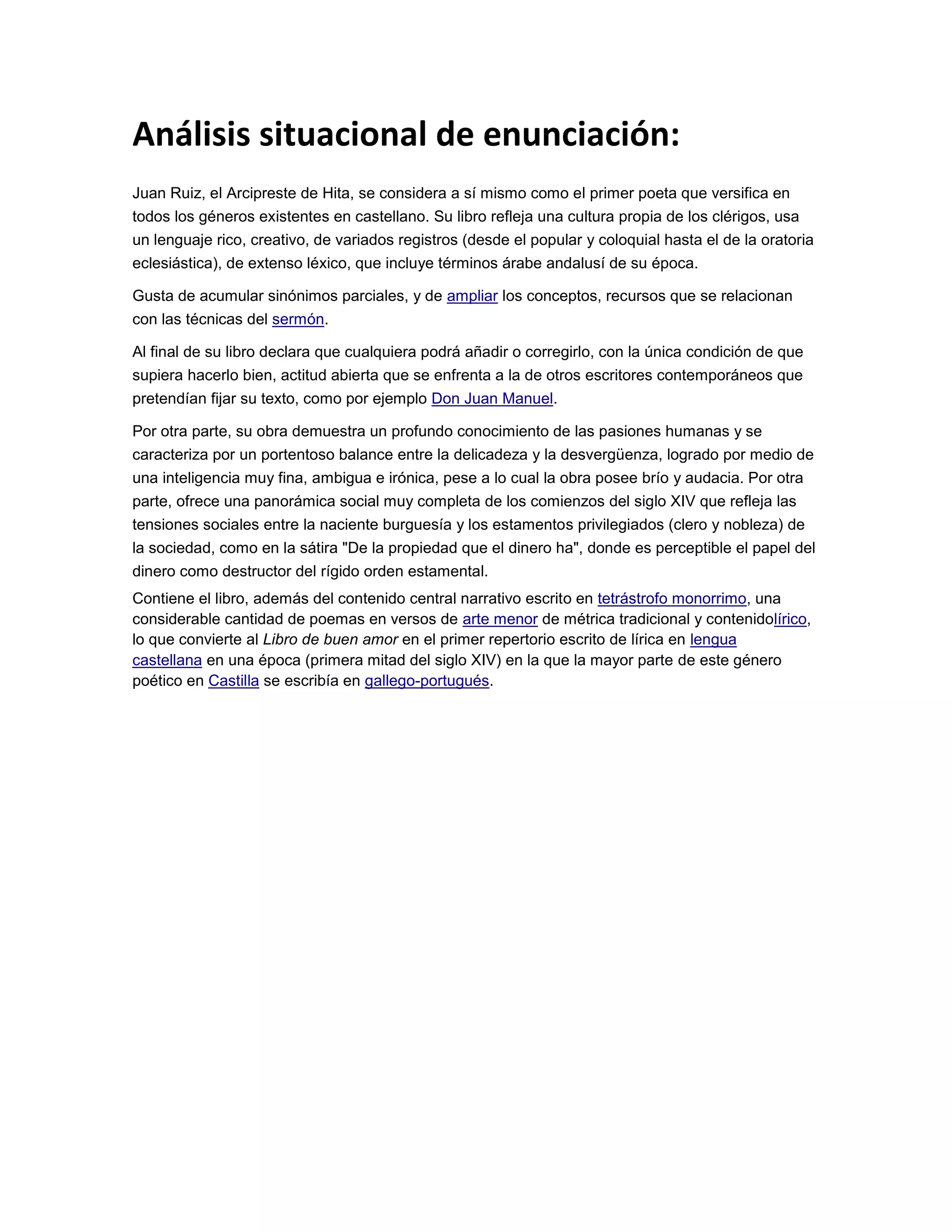 Libro de Buen Amor | PDF