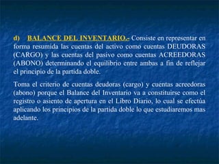 Libro de inventarios y balances | PPT