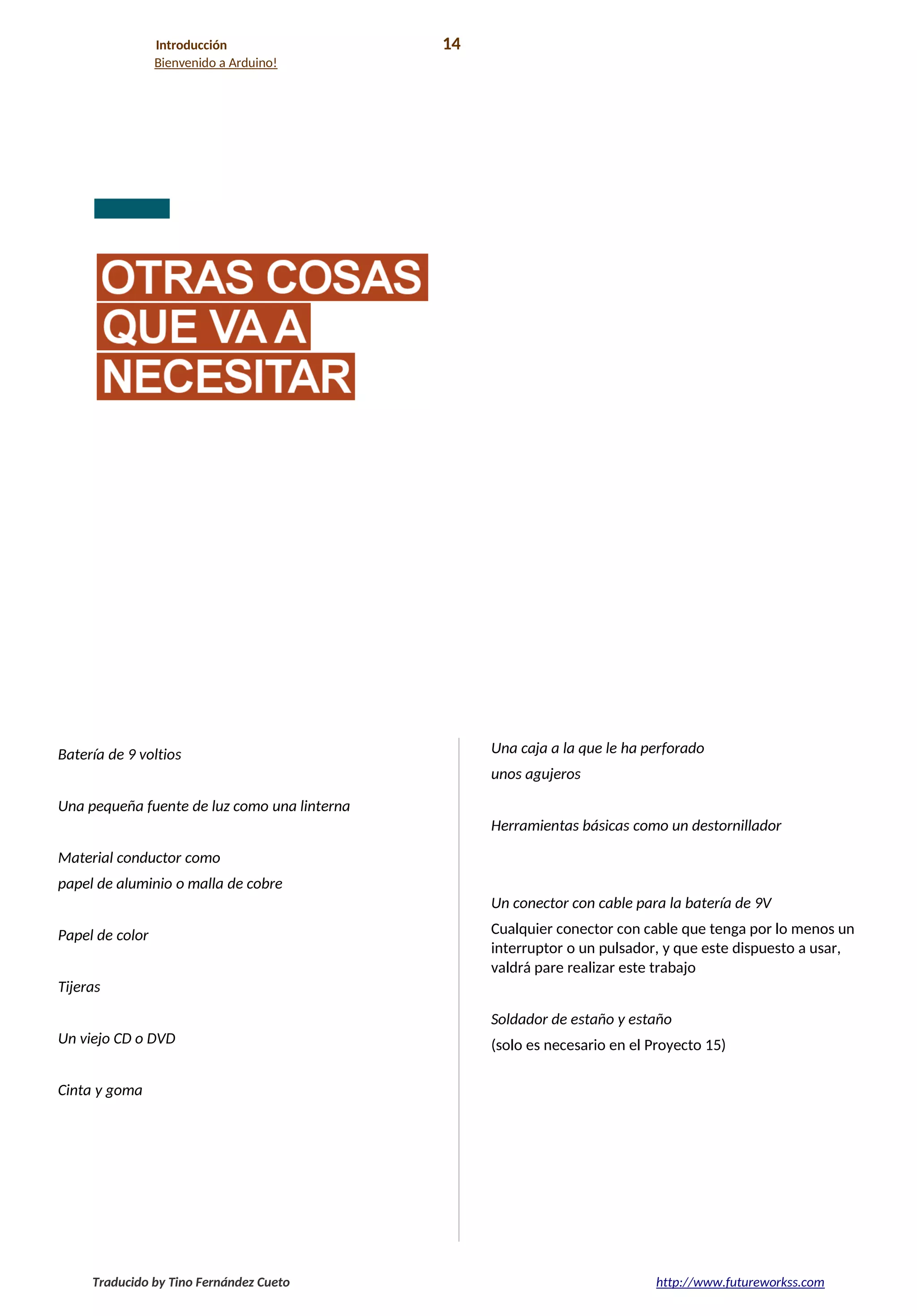 Libro de proyectos del kit oficial de Arduino en castellano completo ...
