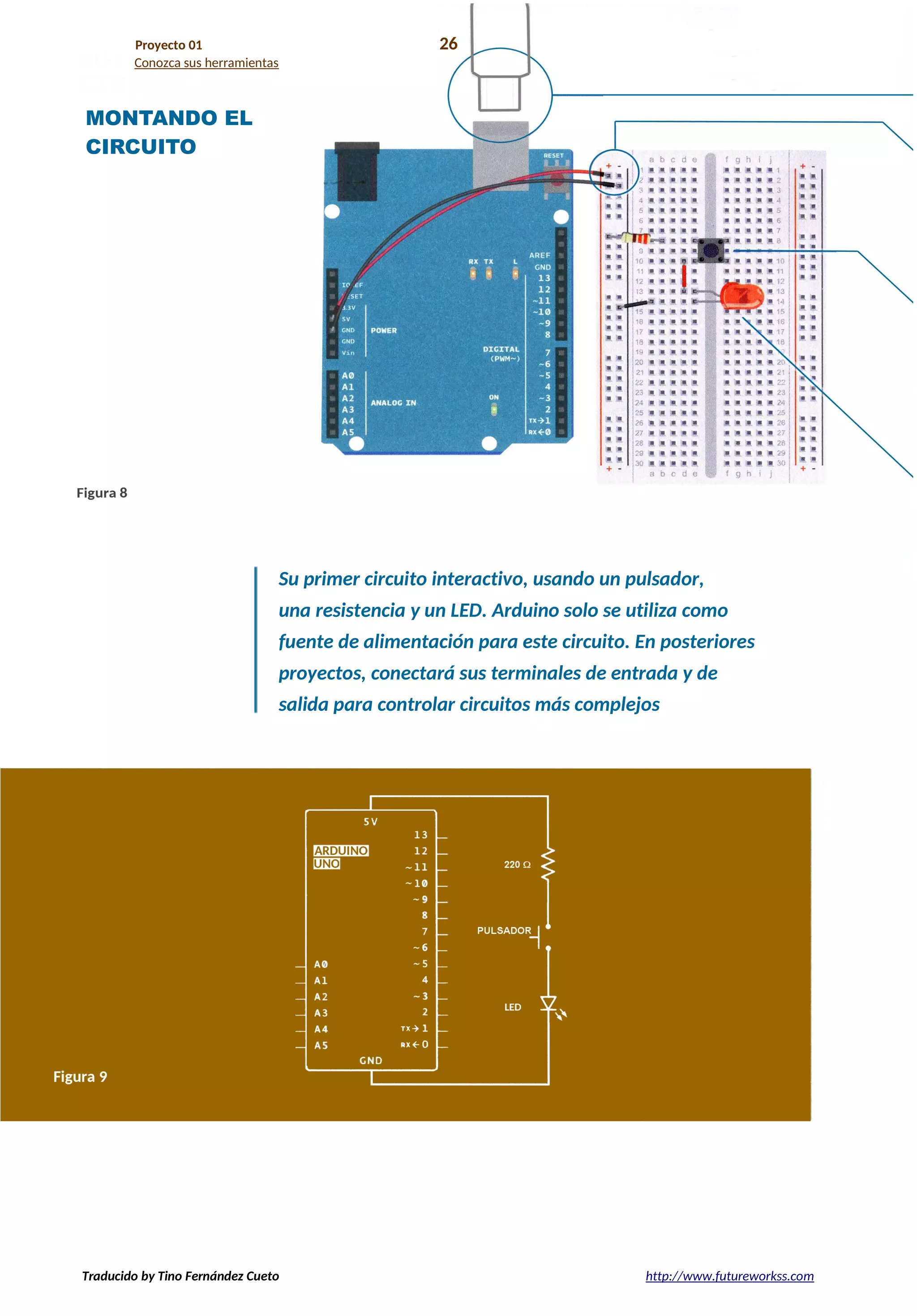 Libro de proyectos del kit oficial de Arduino en castellano completo ...