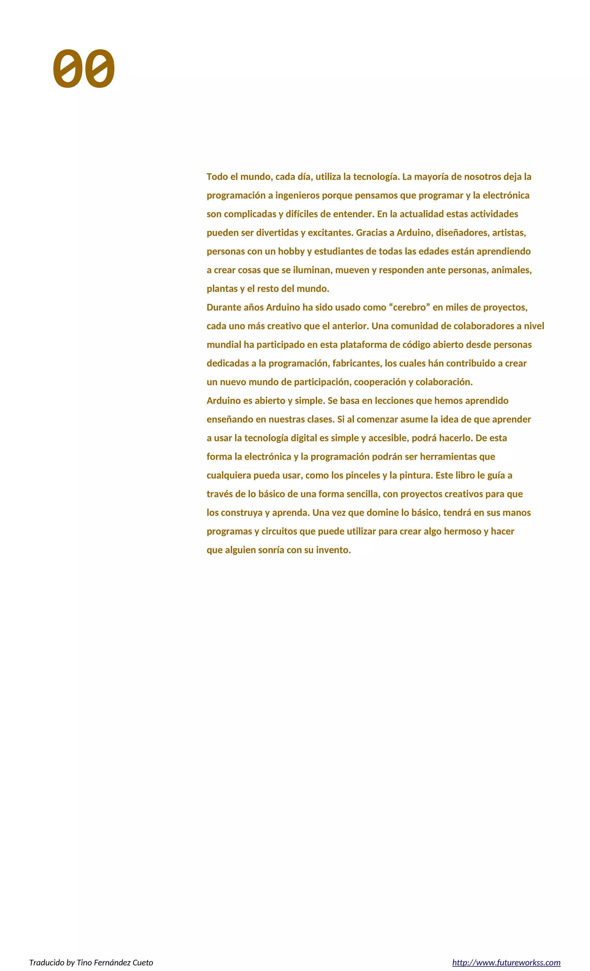 Libro de proyectos del kit oficial de Arduino en castellano completo ...