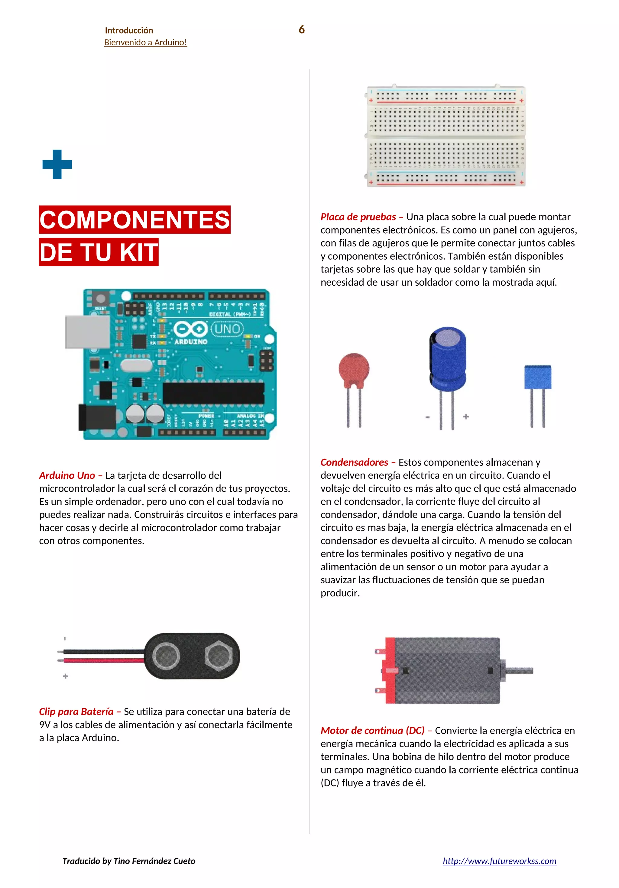 Libro de proyectos del kit oficial de Arduino en castellano completo ...