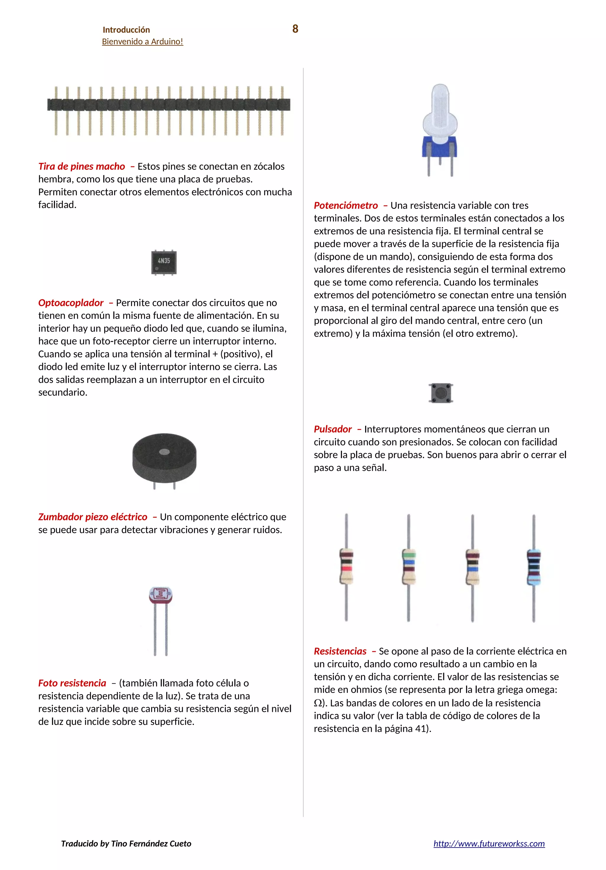Libro de proyectos del kit oficial de Arduino en castellano completo ...