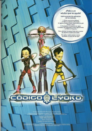 Libro de tattoos de Código Lyoko {http://codigolyokoespain.blogspot.com} | PDF