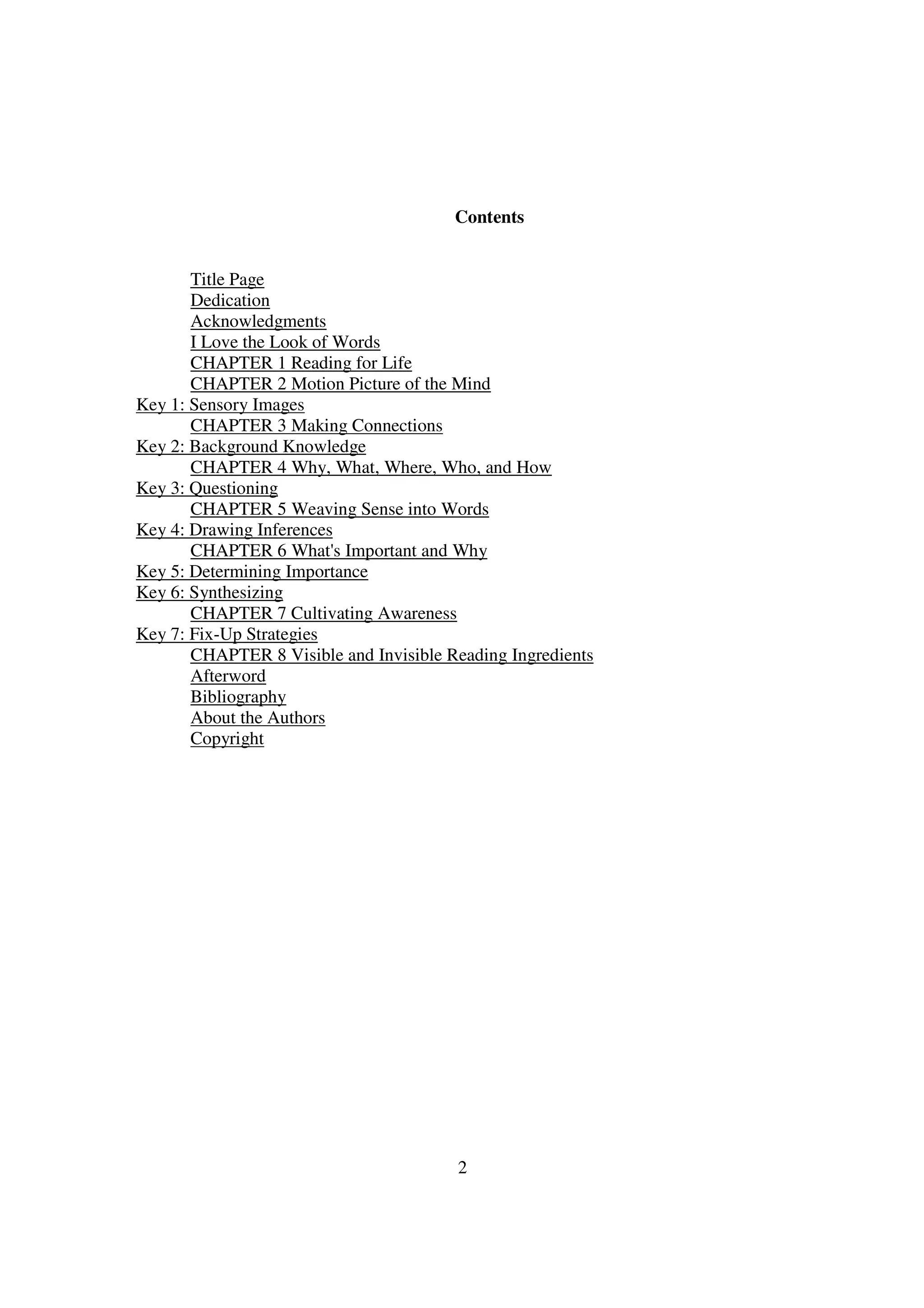 7 keys to comprehension - Susan Zimmermann and Anthony Hutchins | PDF