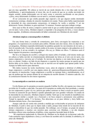 Libro La Ley de Atraccion Esther y Jerry Hicks | PDF