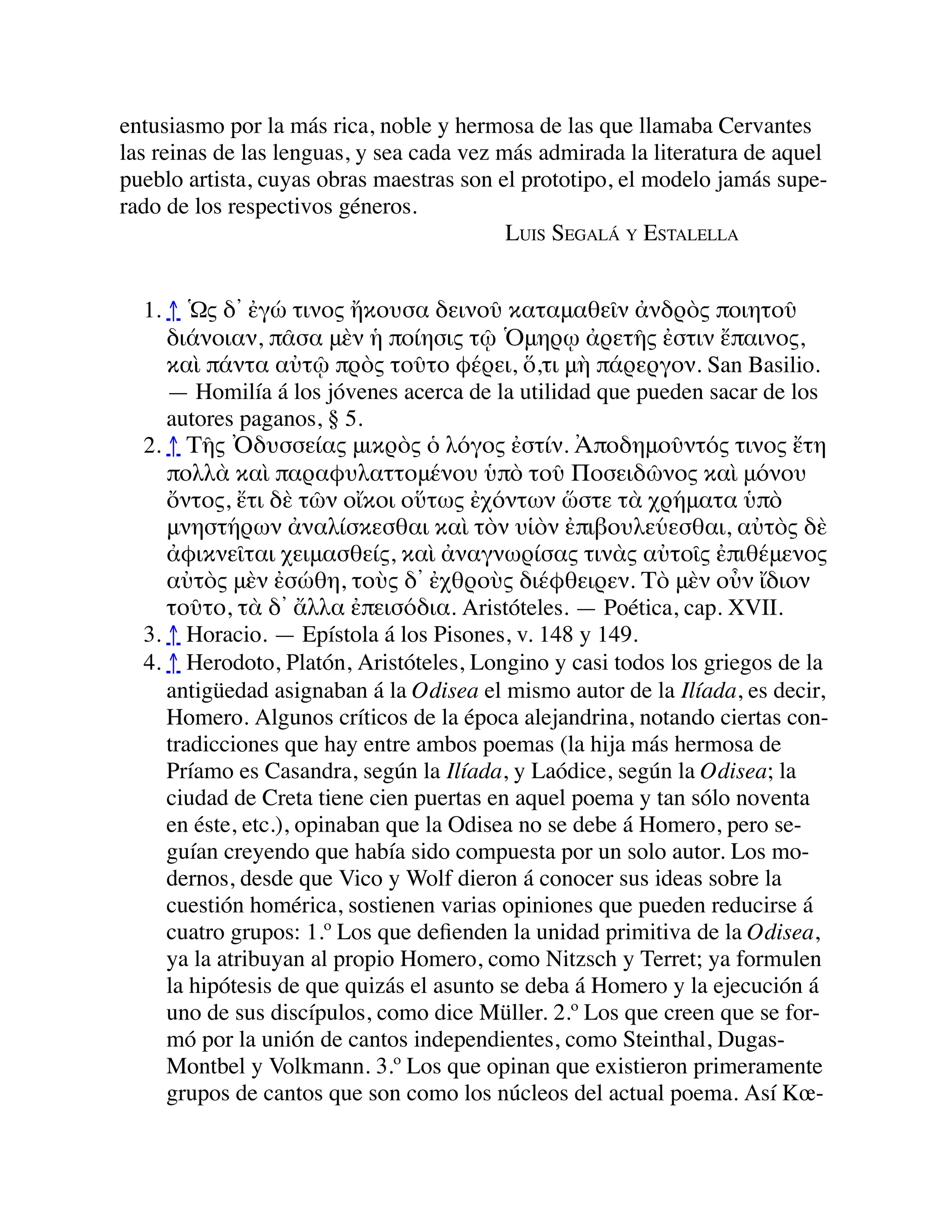 Libro La Odisea Homero, poema griego épico | PDF