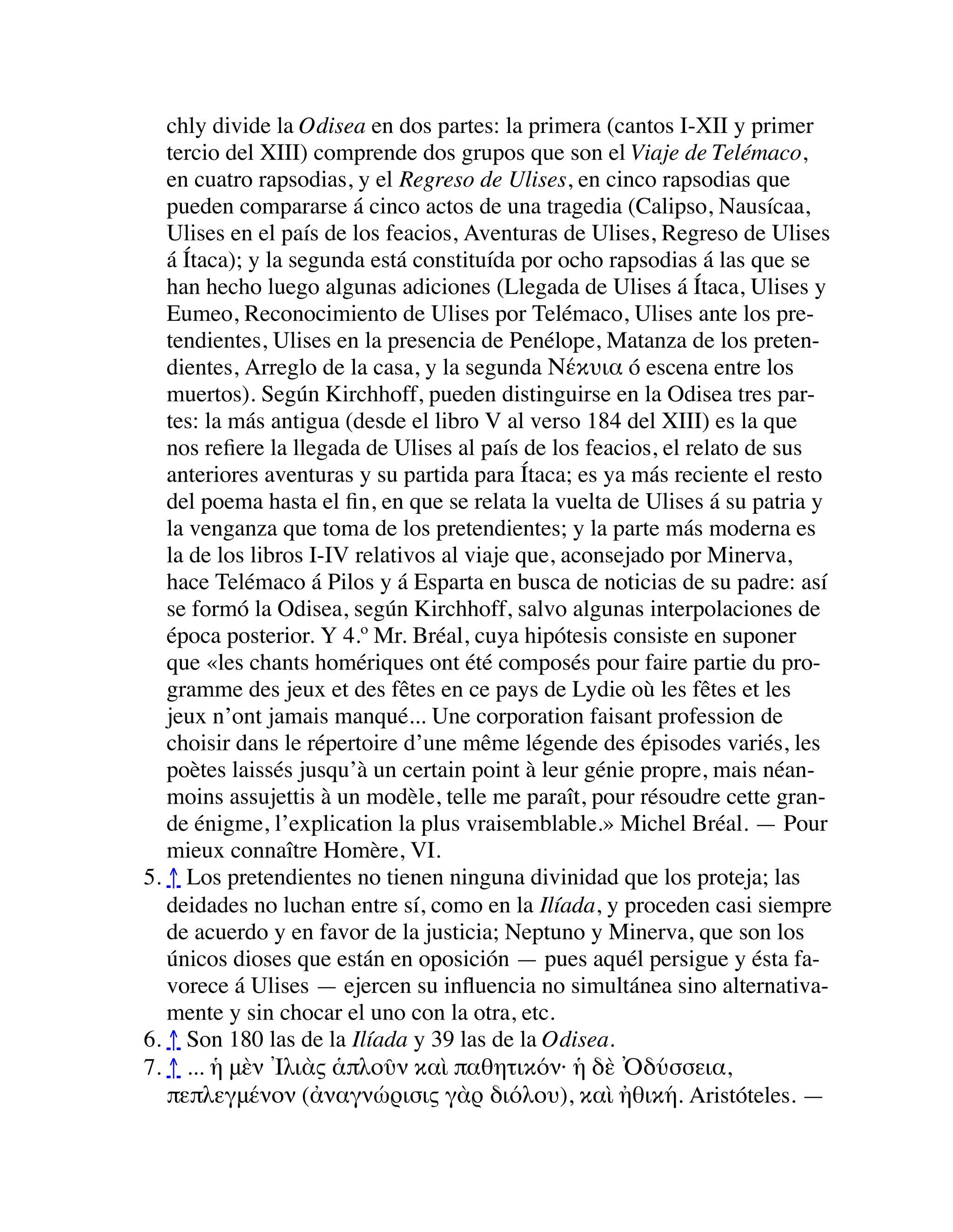 Libro La Odisea Homero, poema griego épico | PDF