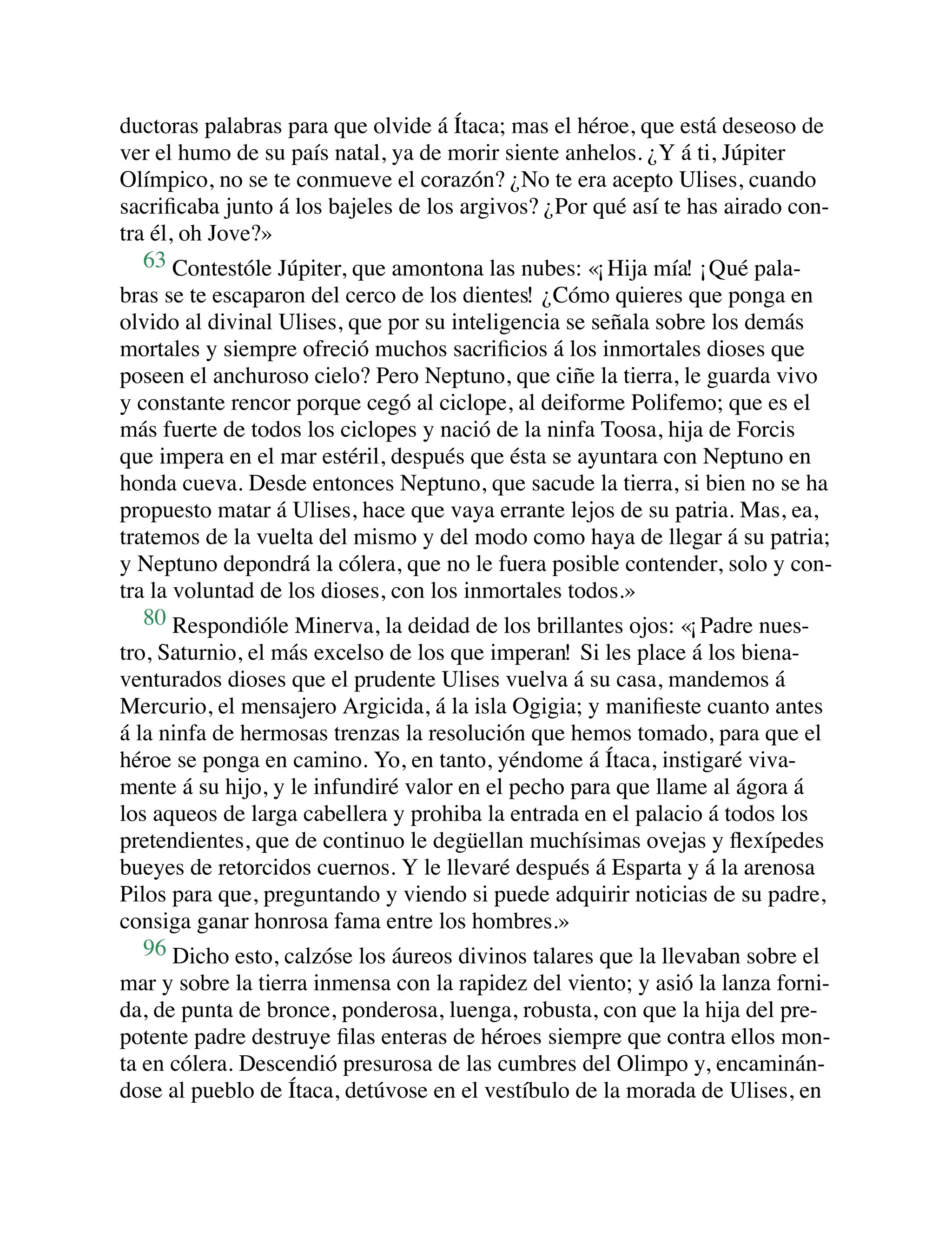 Libro La Odisea Homero, poema griego épico | PDF