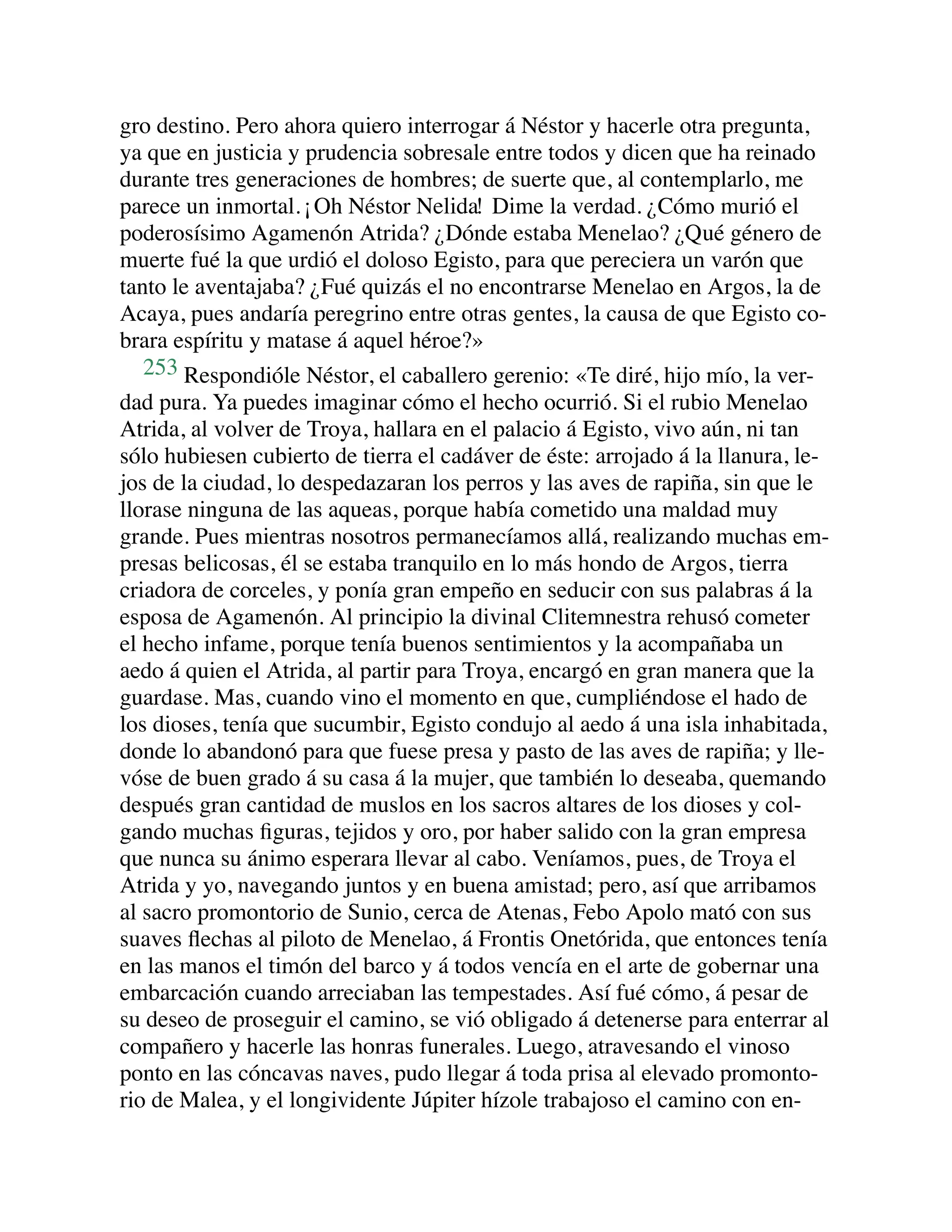 Libro La Odisea Homero, poema griego épico | PDF