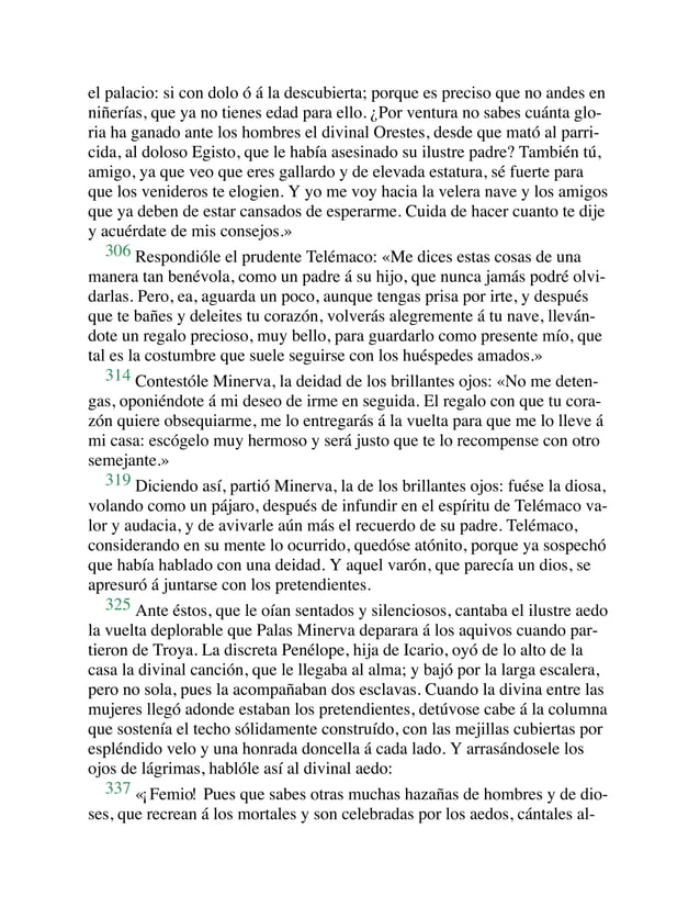 Libro La Odisea Homero, poema griego épico | PDF