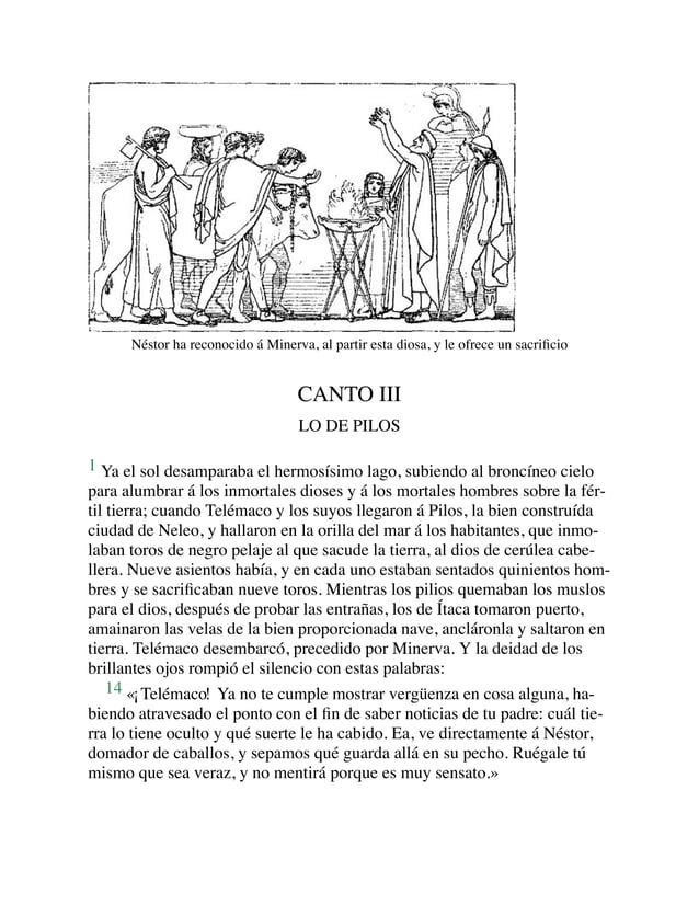 Libro La Odisea Homero, poema griego épico | PDF