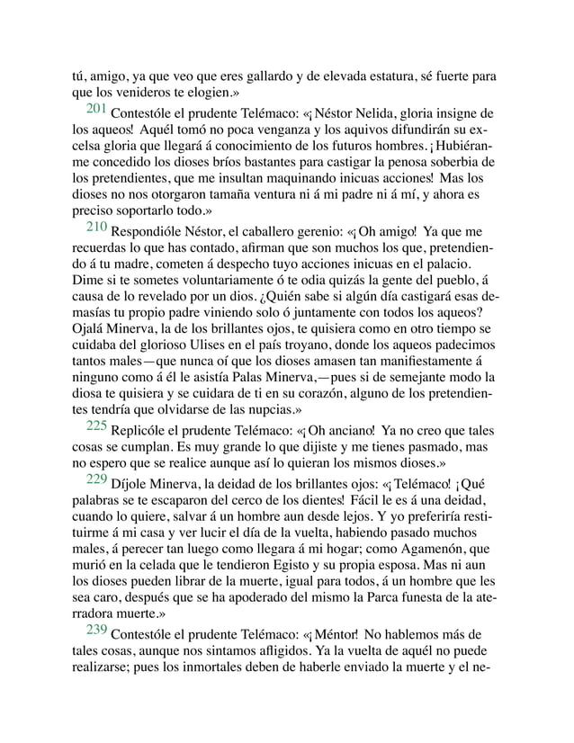 Libro La Odisea Homero, poema griego épico | PDF