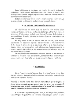 LA MAGIA DE LEER | DOCX