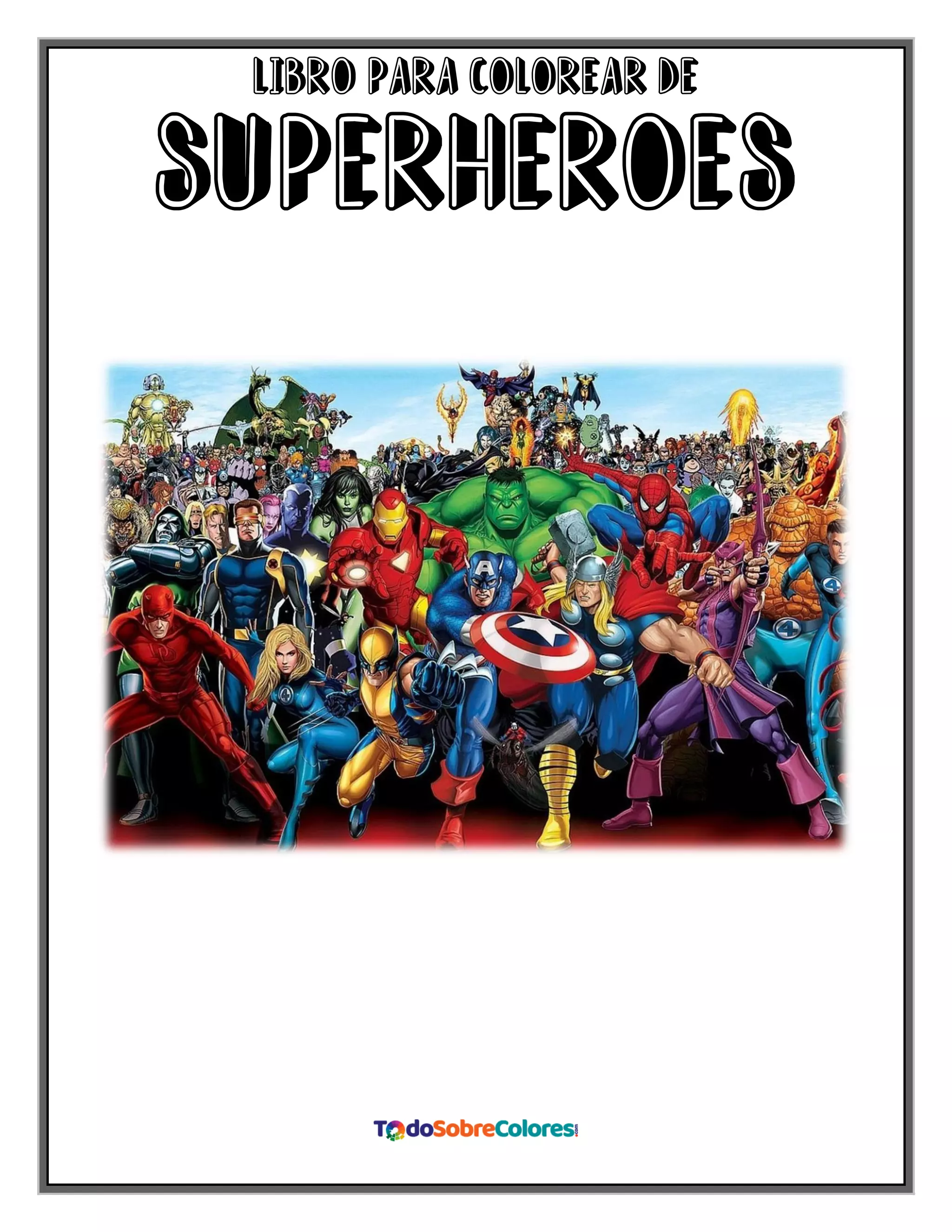 Libro para colorear de superheroes.pdf