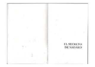 Libro sadako y las mil grullas de papel | PDF