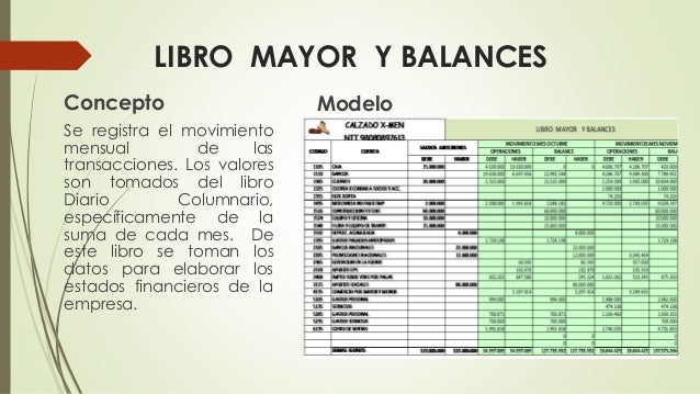 Que Es El Libro Mayor Y Balance - Leer un Libro