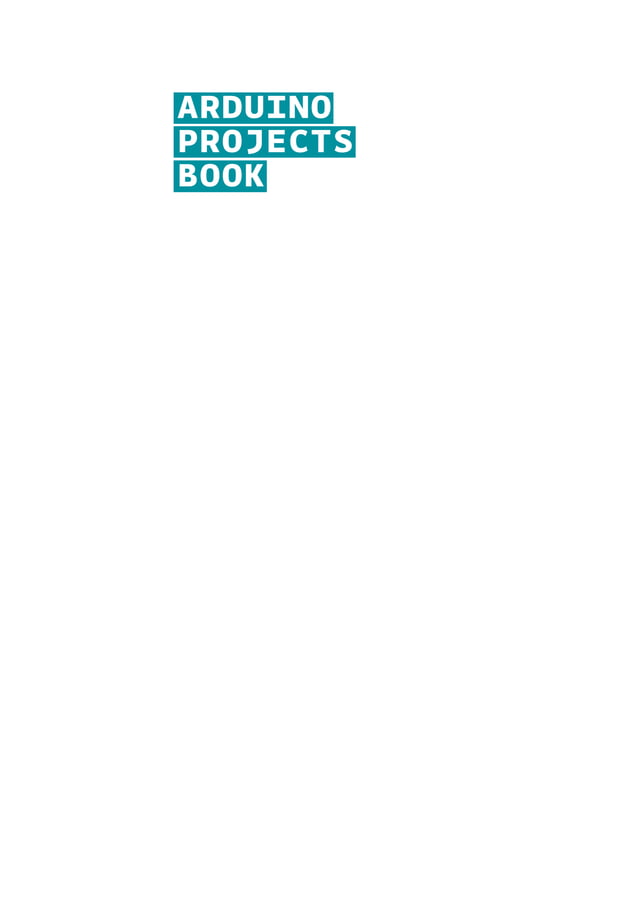 Arduino: Libros de proyectos para Arduino | PDF