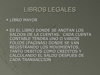 Libros legales de contabilidad | PPT