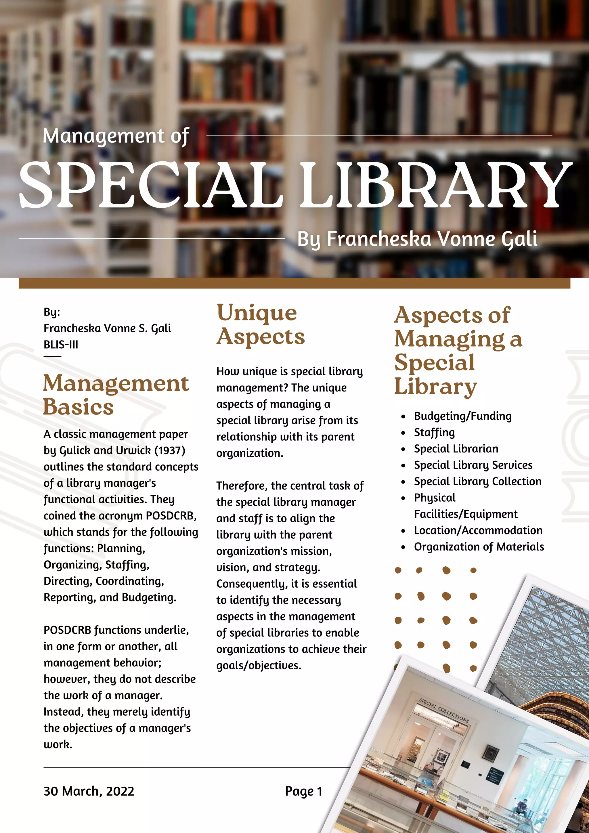 Special Library Management | PDF
