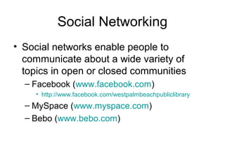 Enhancing Library Services with Social Media | PPT