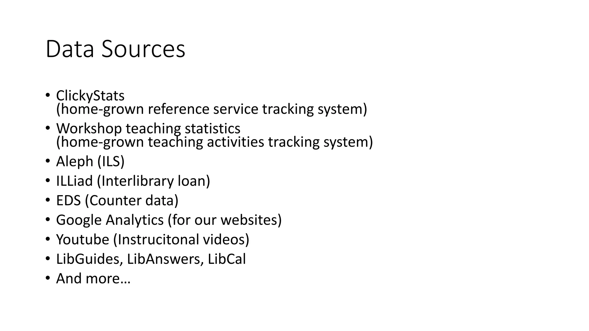 Visualizing Library Data | PPT