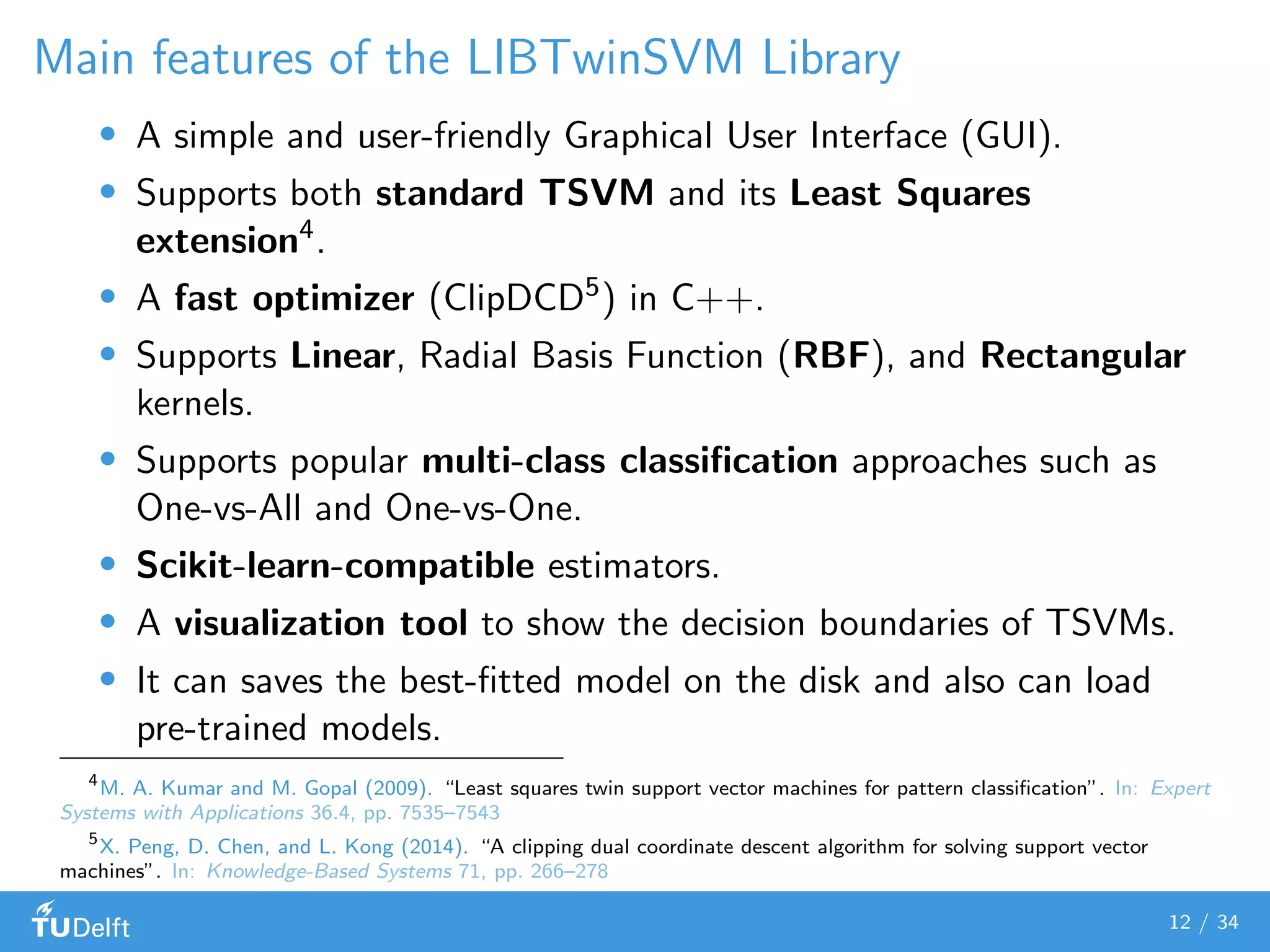 LIBTwinSVM: A Library for Twin Support Vector Machine | PPT | Free Download
