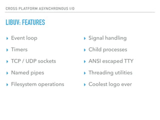 libuv: cross platform asynchronous i/o | PDF