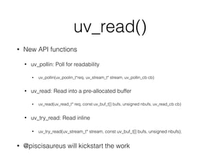 Planning libuv v2 | PPT