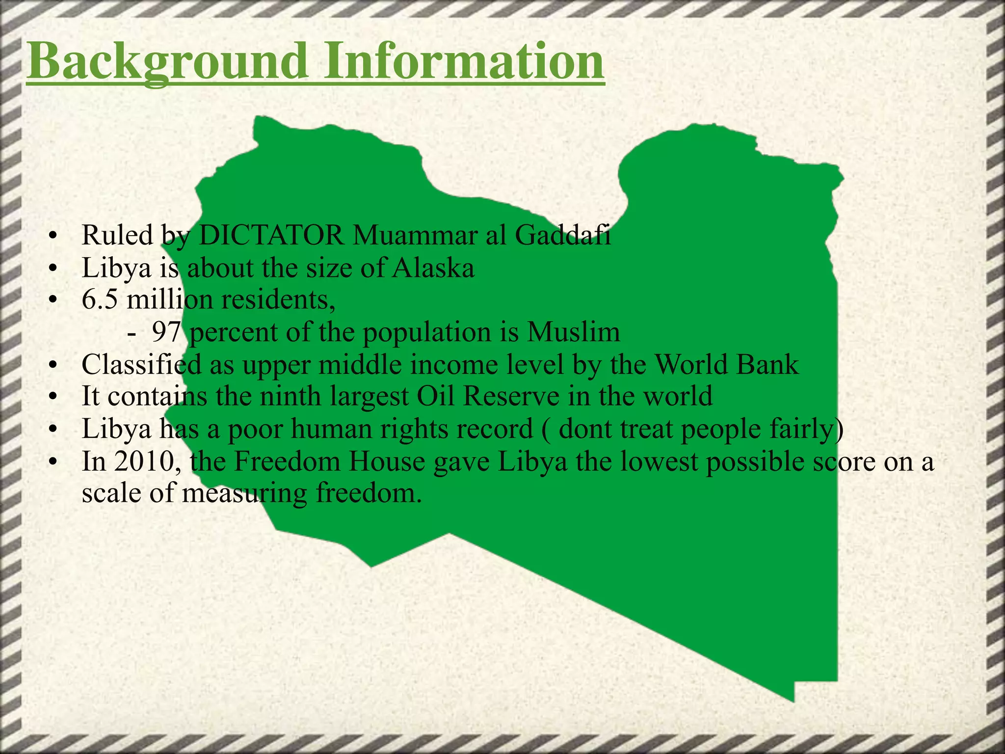 Libya powerpoint. | KEY