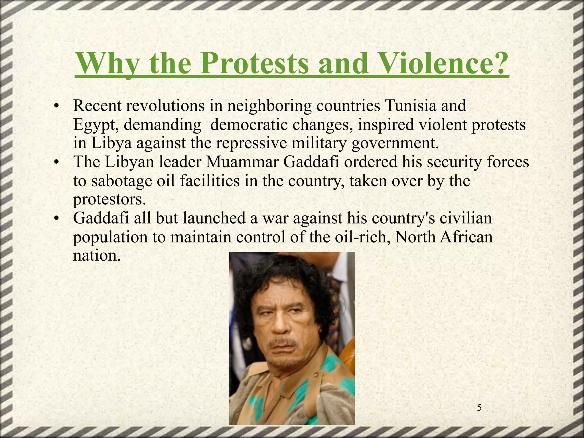 Libya powerpoint. | KEY