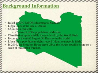 Libya powerpoint. | KEY