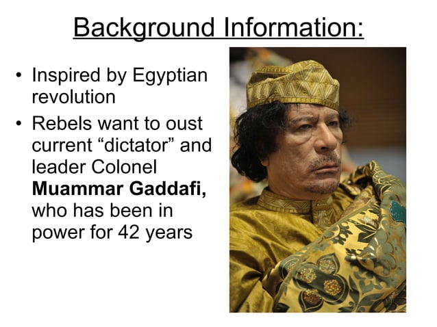 Libyan revolution | PPT