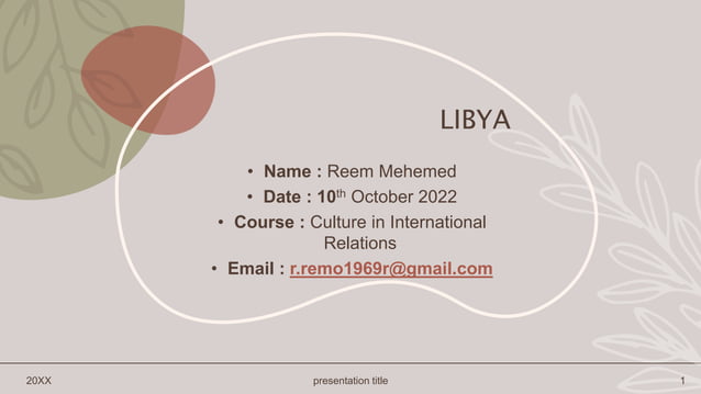 Libya Presentation - Mehemed .pptx | Africa Travel | Travel Locations