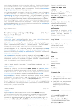 Lic. Abel Jimenez, JMS Marketing SEO Tijuana, Resume | PDF