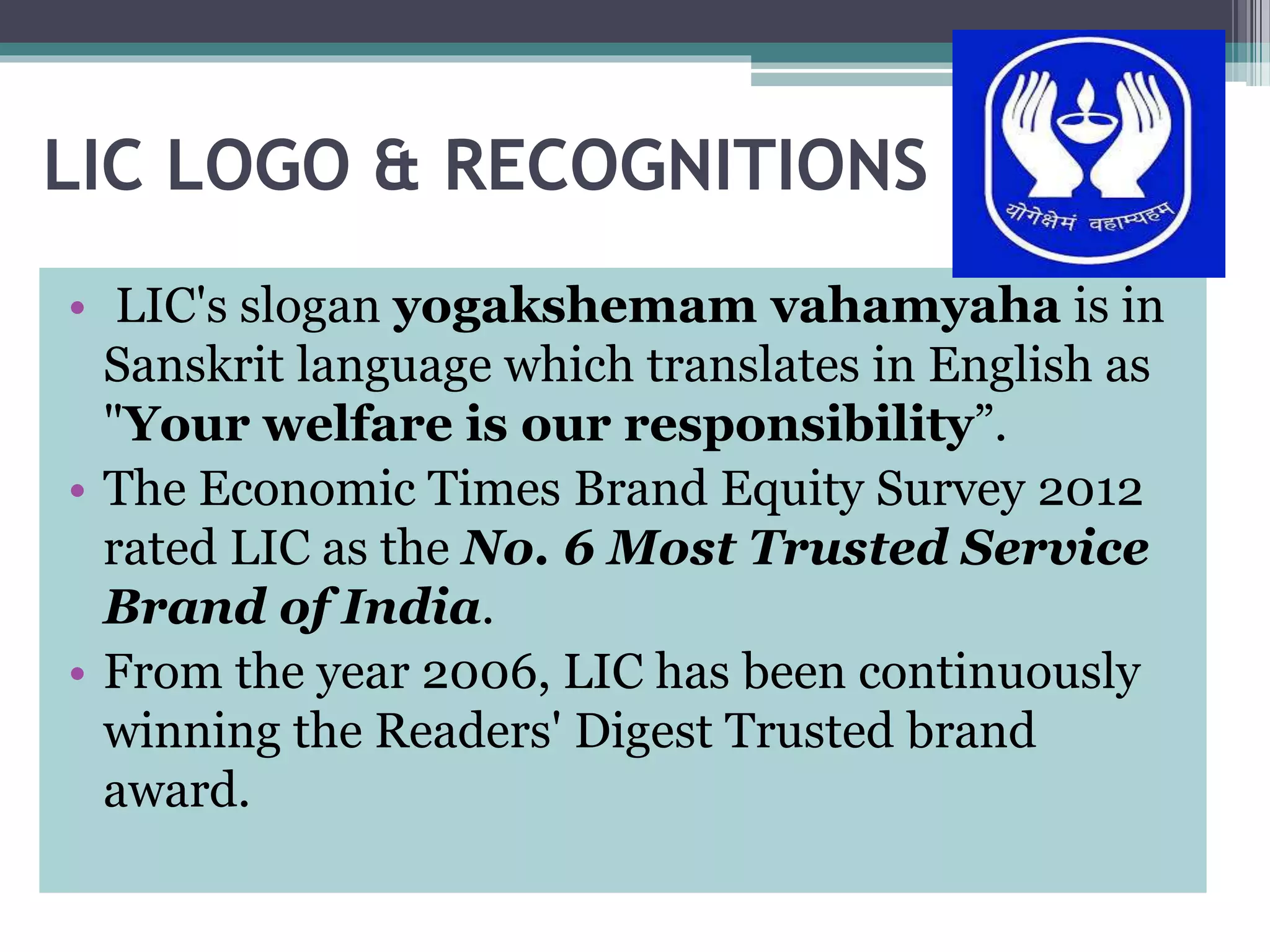 Life insurance corporation of india | PPTX