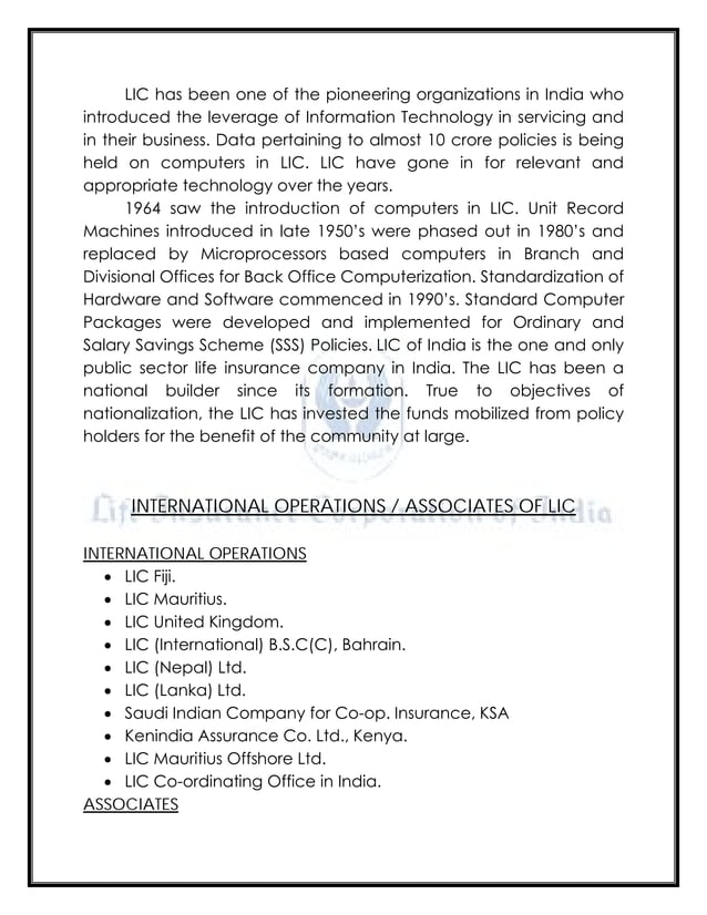 Lic And Insurance History | PDF | Life Insurance | Insurance
