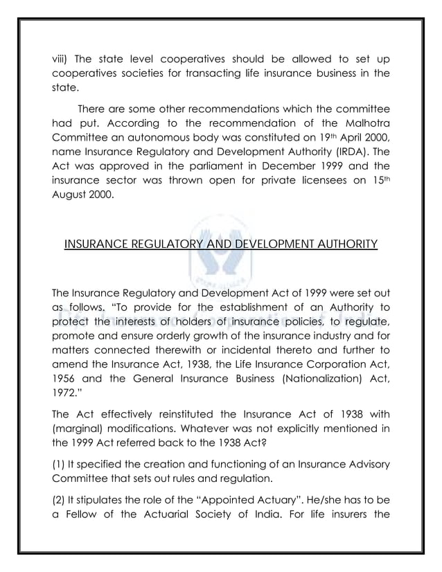 Lic And Insurance History | PDF | Life Insurance | Insurance
