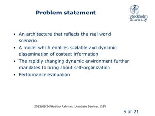 Self-Organizing Logical-Clustering Topology for Managing Distributed Context Information | PPT