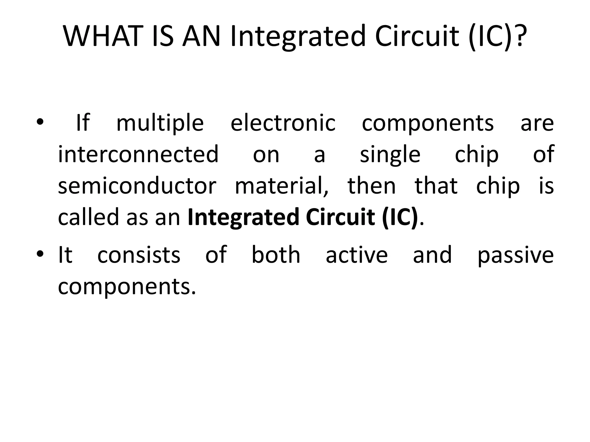 LINEAR INTEGRATED CIRCUITS | PPTX
