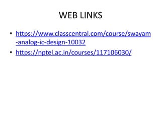 LINEAR INTEGRATED CIRCUITS | PPT