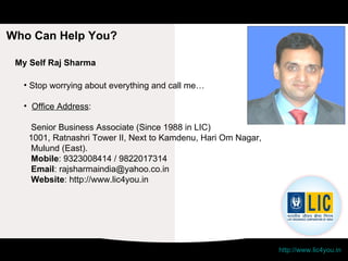 LIC Agent Training, Recruitment by Raj Sharma | PPT