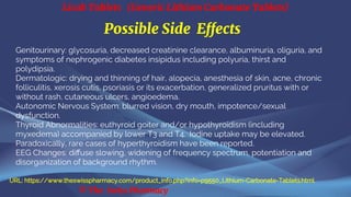 Licab Tablets (Generic Lithium Carbonate Tablets) | PDF | Mental Health ...
