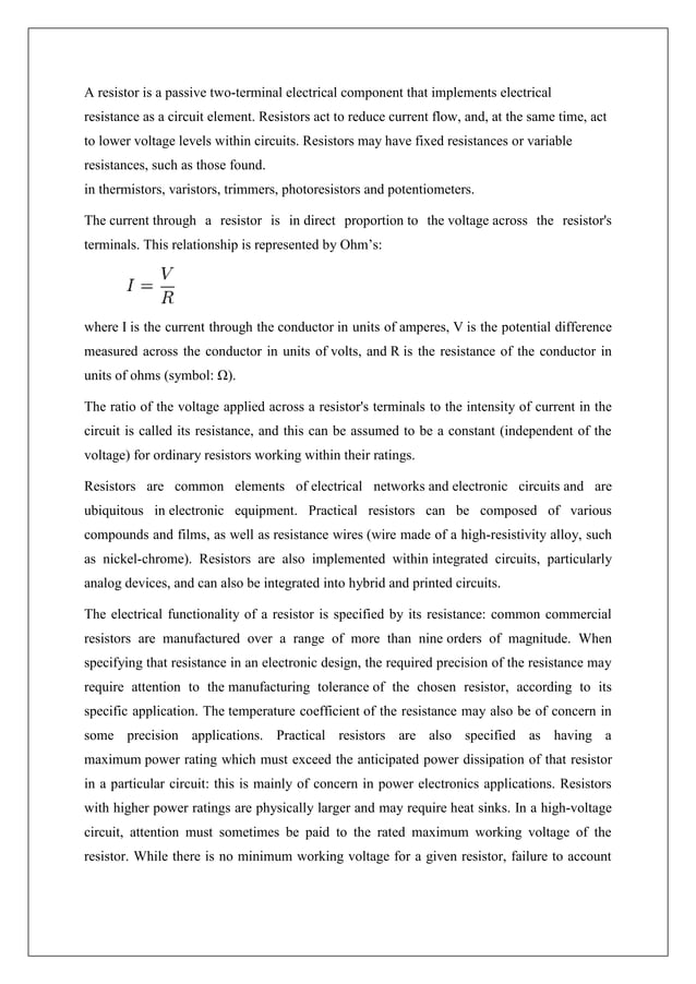 AUTOMATIC HEAD LIGHT DIMMERS | DOCX | Consumer Electronics | Technology & Computing