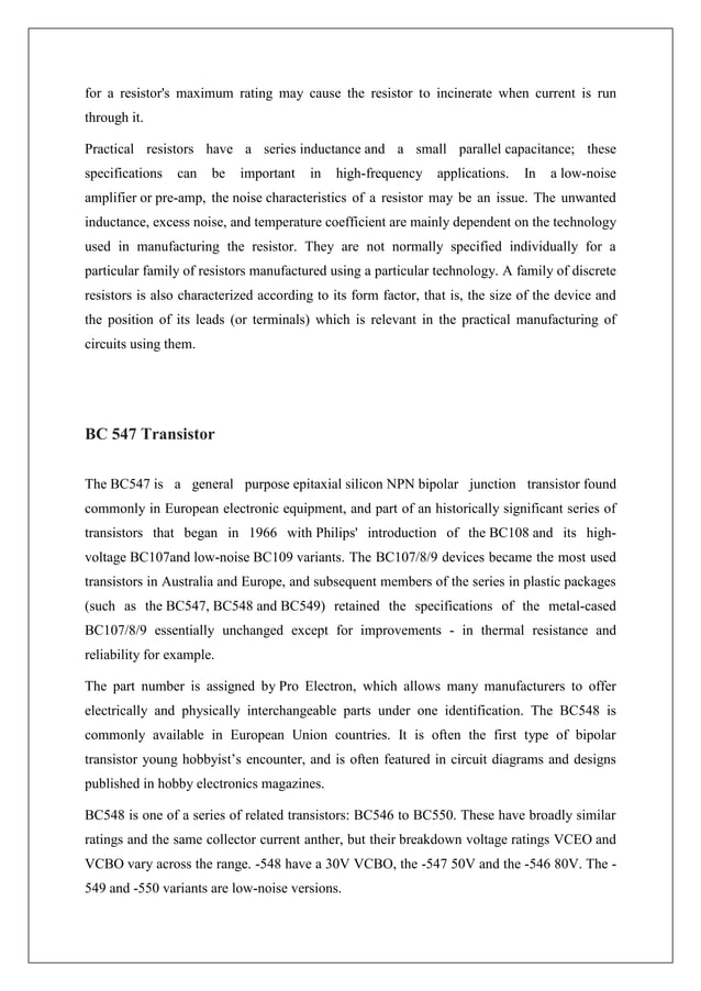 AUTOMATIC HEAD LIGHT DIMMERS | DOCX | Consumer Electronics | Technology & Computing